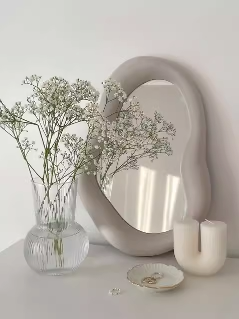 Isla Curved Dressing Table Mirror - Rumi Living