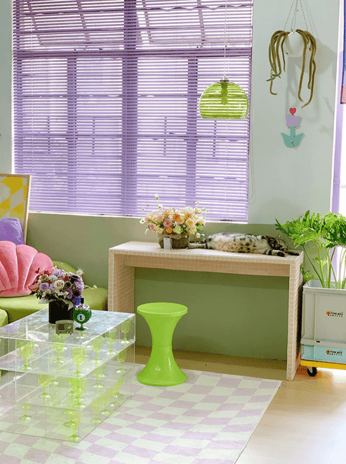 Colourful Wavy Checkered Rug - Rumi Living