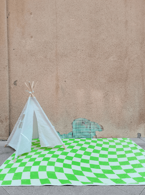 Colourful Wavy Checkered Rug - Rumi Living