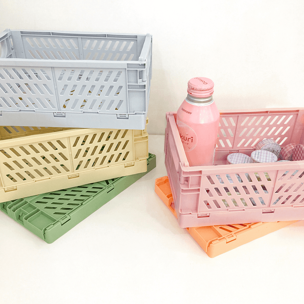 Collapsible and Stackable Storage Crate, Craft Organiser Box, Fun ...