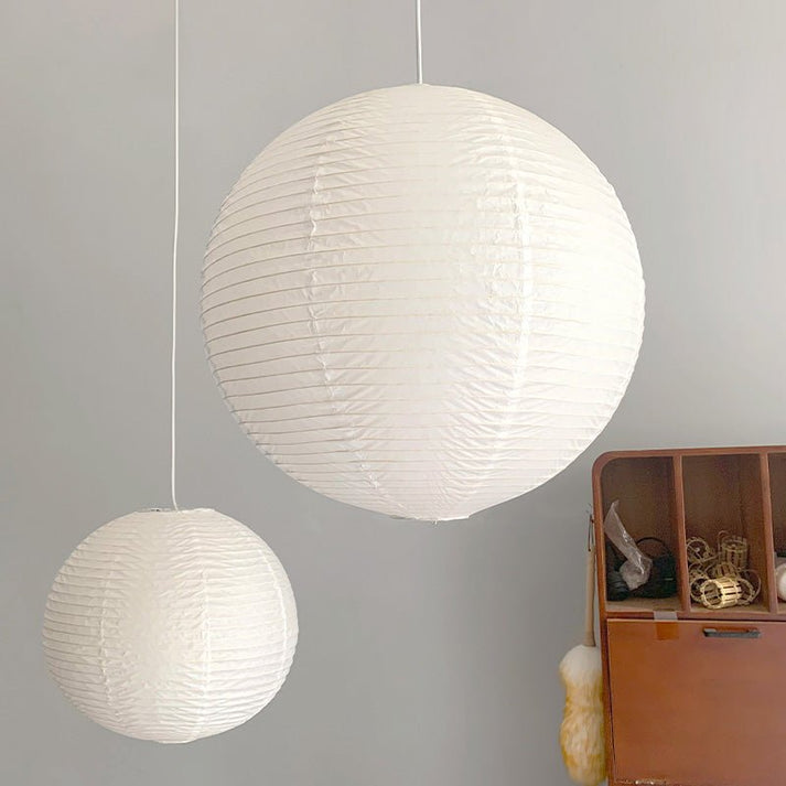 Sabi Paper Pendant Lamp Shade in white | Rumi Living