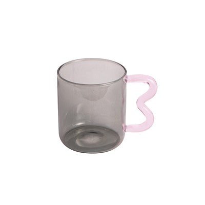 Wriggle Wavy Handle Glass Mug - Rumi Living